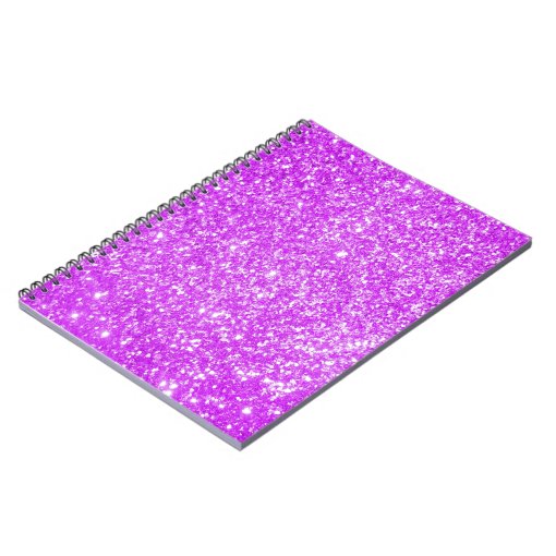 Glitter Purple Notebook | Zazzle