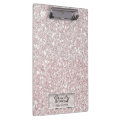 Glitter Sparkle White Stripes Modern Personalized Clipboard | Zazzle