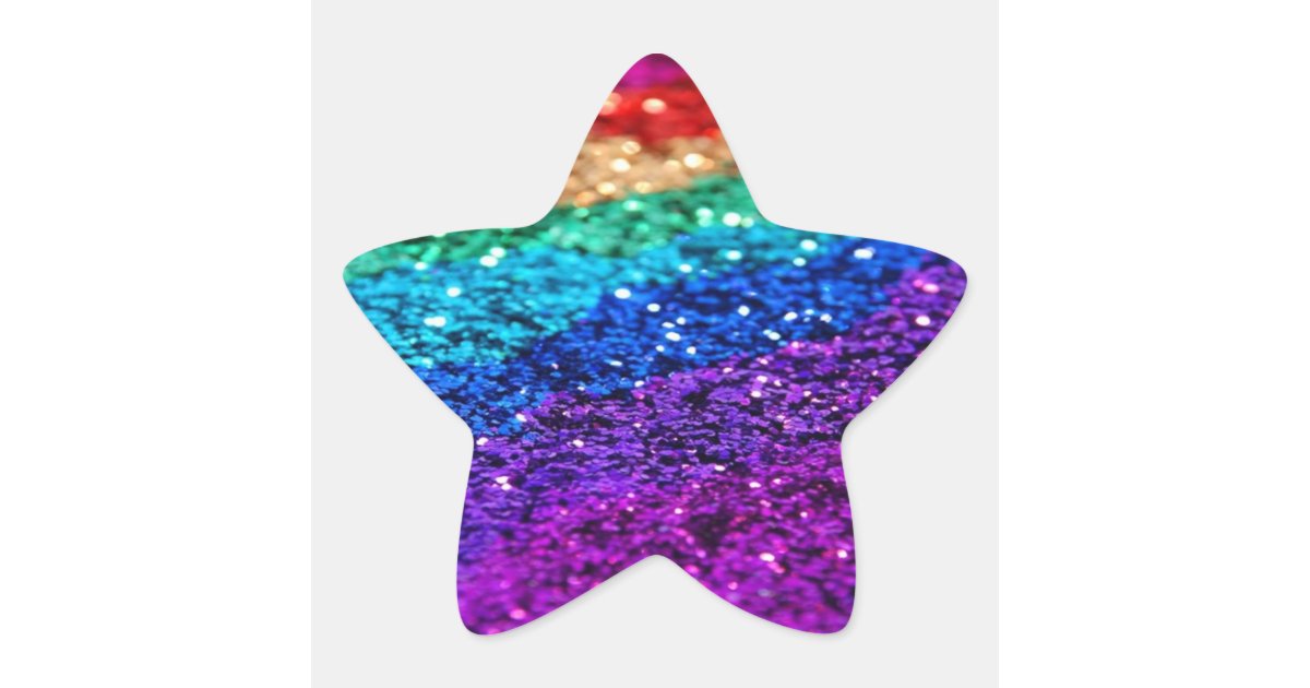 glitter Sticker | Zazzle