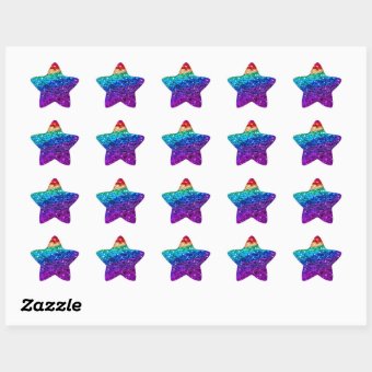 glitter Sticker | Zazzle