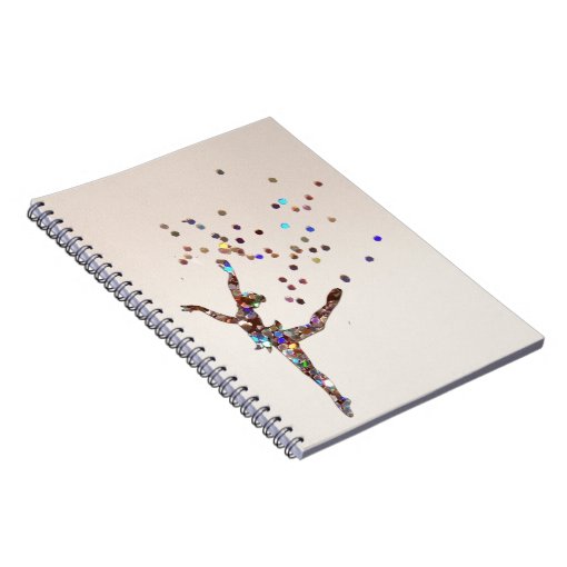 Glittery Dancer Notebook | Zazzle