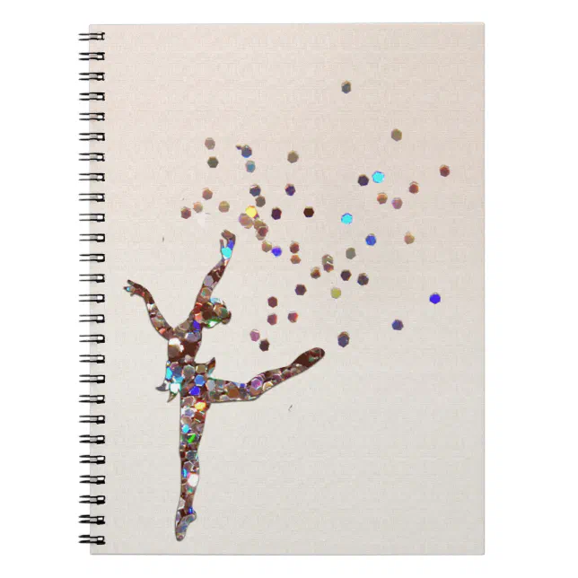 Glittery Dancer Notebook | Zazzle