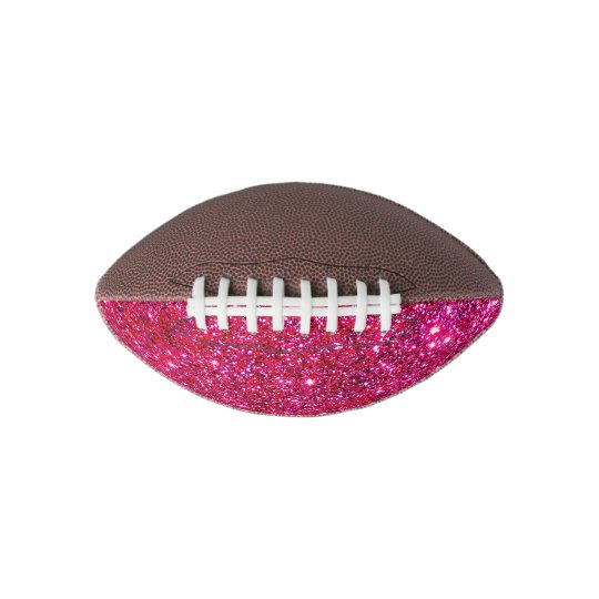 Glittery Glam Football Pink Sparkly Cute Gifts | Zazzle.com