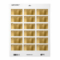 Glittery Gold Glitter Foil Glam Label | Zazzle