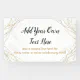 Glittery Gold Light Strings Add Your Own Text Banner | Zazzle
