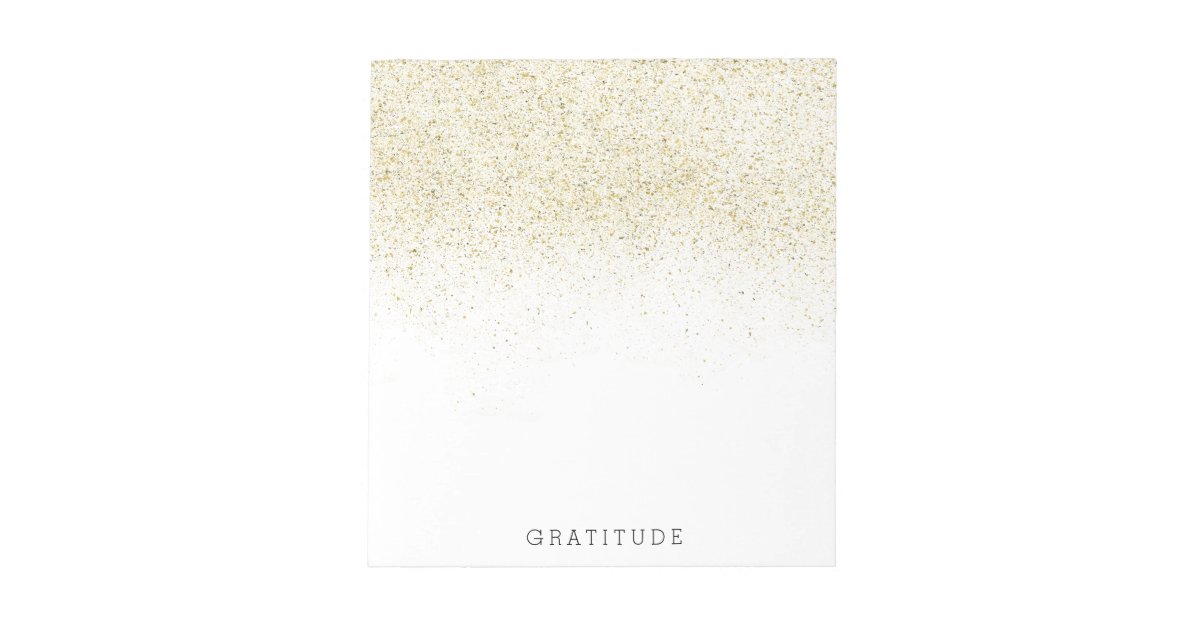 Glittery Gold Notepad | Zazzle
