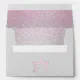 Glittery Gradient Pink Invitation Envelope | Zazzle