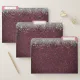 Glittery Lavender Silver Glam File Folder | Zazzle