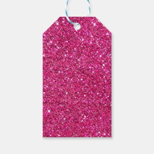 Glittery Pink Gift Tags | Zazzle.com