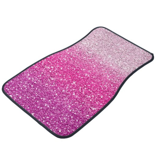 Glittery Pink Ombre Car Mat | Zazzle