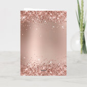 Glittery Rose Gold Glam Gradient Happy Birthday Card | Zazzle