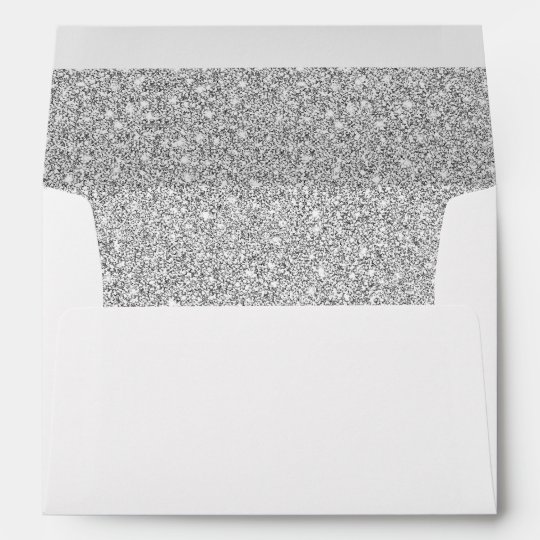 Glittery Silver Envelope | Zazzle.com