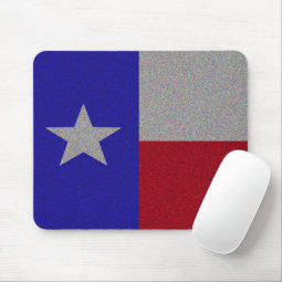Glittery Texas Flag Mouse Pad | Zazzle