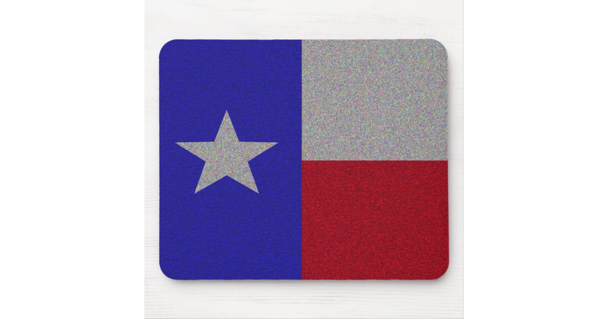Glittery Texas Flag Mouse Pad | Zazzle