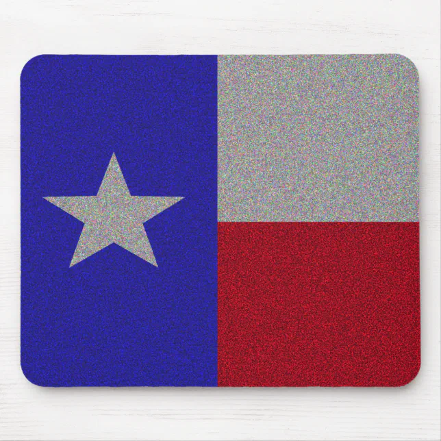 Glittery Texas Flag Mouse Pad | Zazzle
