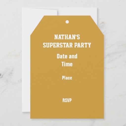 Glitz "Gold" 'VIP PASS' invitation tag | Zazzle