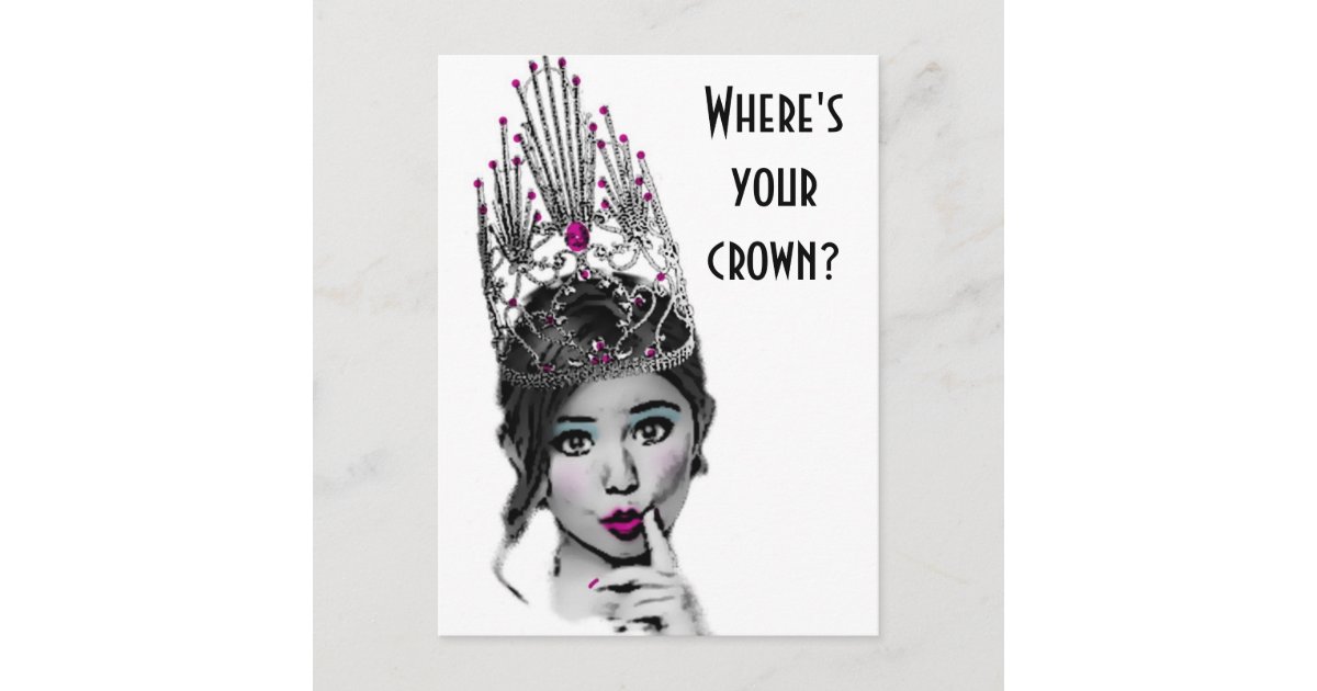 Glitzy Girl Postcards | Zazzle