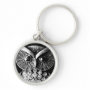 Glitzy Jewelled Metal Owl Keychain | Zazzle