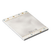 Glitzy Mermaid Blue Gold Sparkle Glitter Notepad | Zazzle