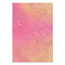 Glitzy Pink Gold Sparkle and Shine Tissue Paper | Zazzle