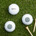 Glitzy Sparkly Silver Glitter Bling Golf Balls | Zazzle