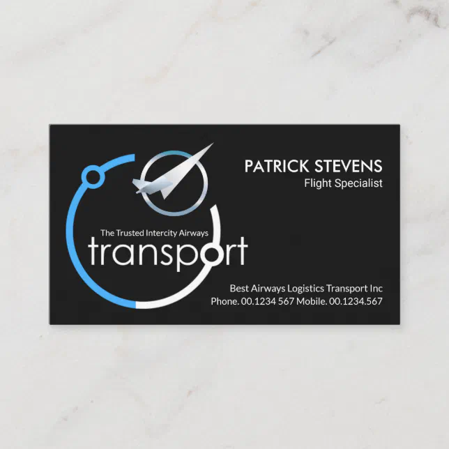Global Airways Transport Satellite Aviation Business Card | Zazzle