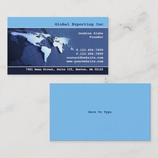 Global Business Card | Zazzle