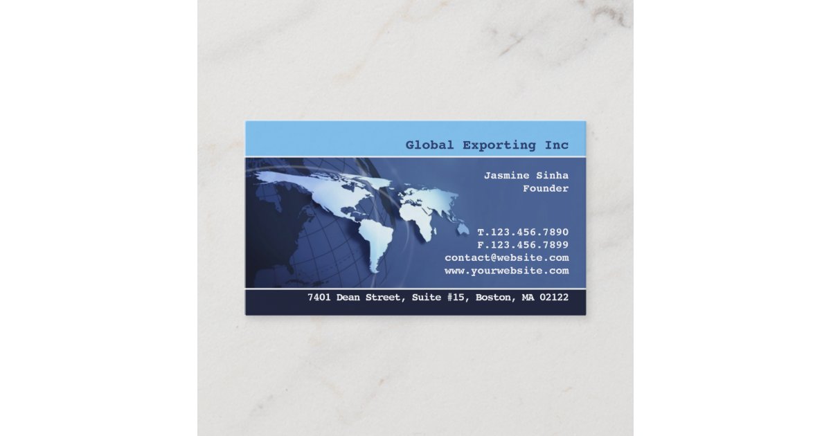 Global Business Card | Zazzle