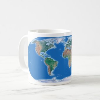 Global Coffee Cup World Map | Zazzle