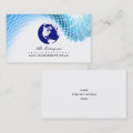 Global Executive Business Card (Blue Globe v2) | Zazzle
