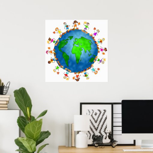 Global Fall Kids Poster | Zazzle