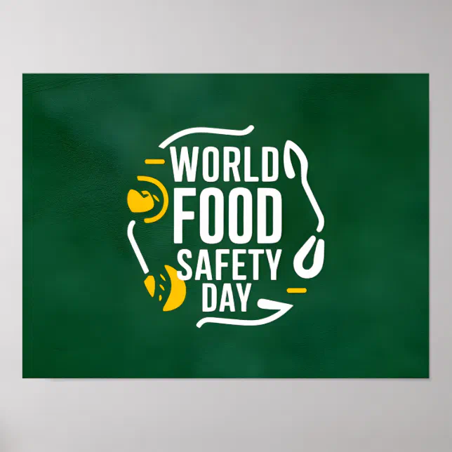 Global Food Safety Day Conceptual Background Poster | Zazzle