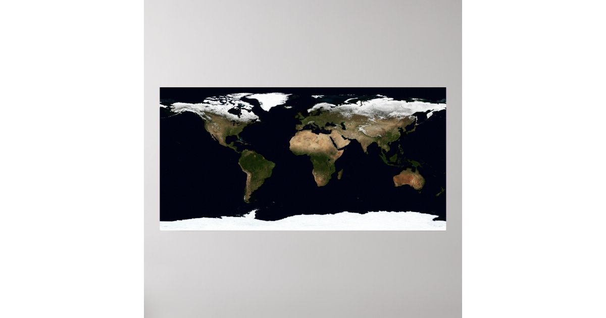 Global image of our world poster | Zazzle