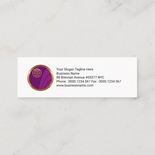 Global Import Export Logistic Arrows Mini Business Card | Zazzle