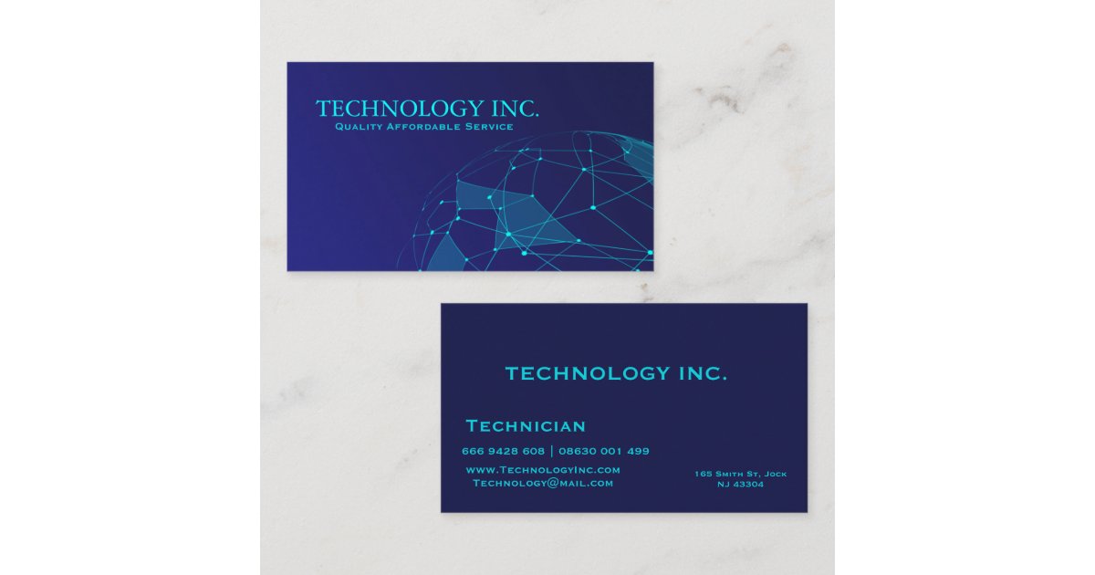 Global Information Technology Business Card | Zazzle