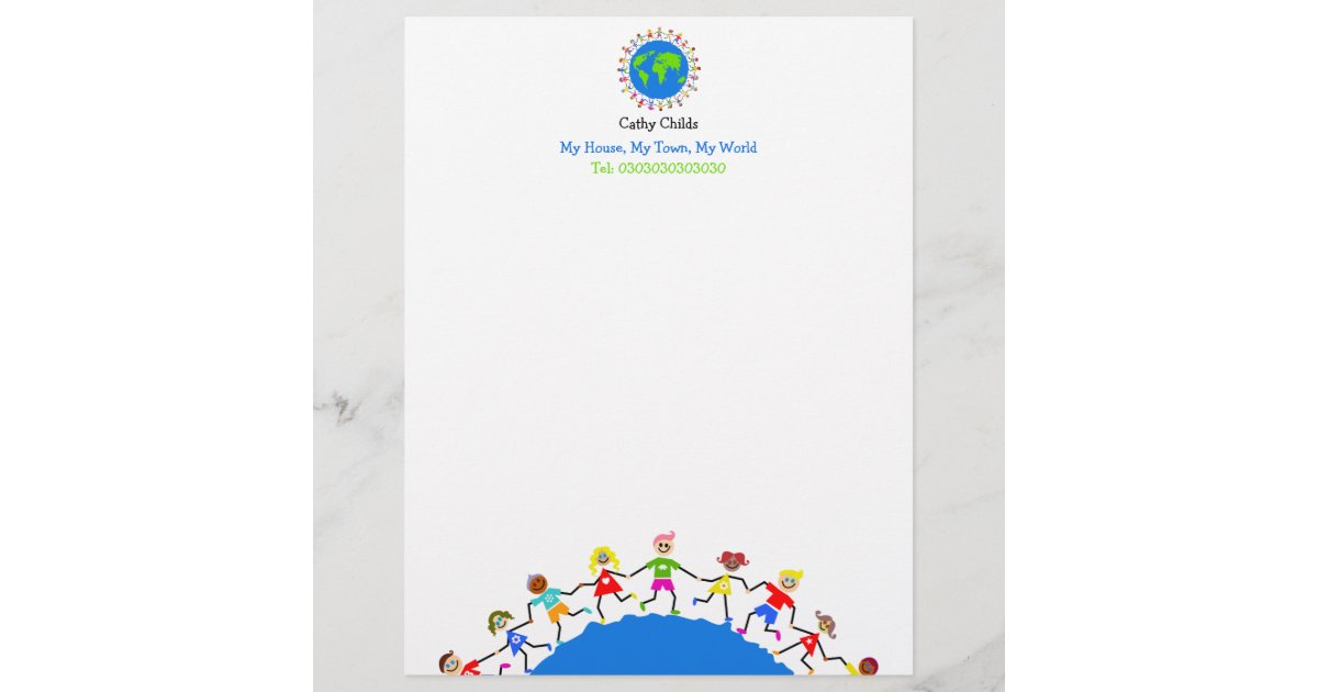 Global Kids, Letterhead | Zazzle