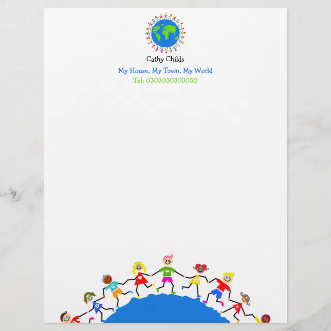 Global Kids, Letterhead | Zazzle