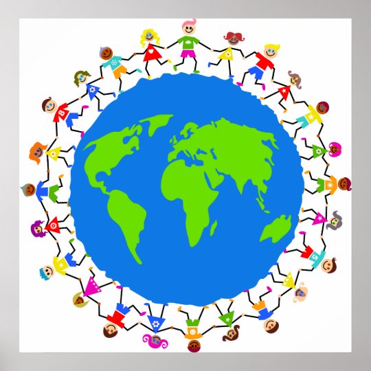 Global Kids Poster | Zazzle.com