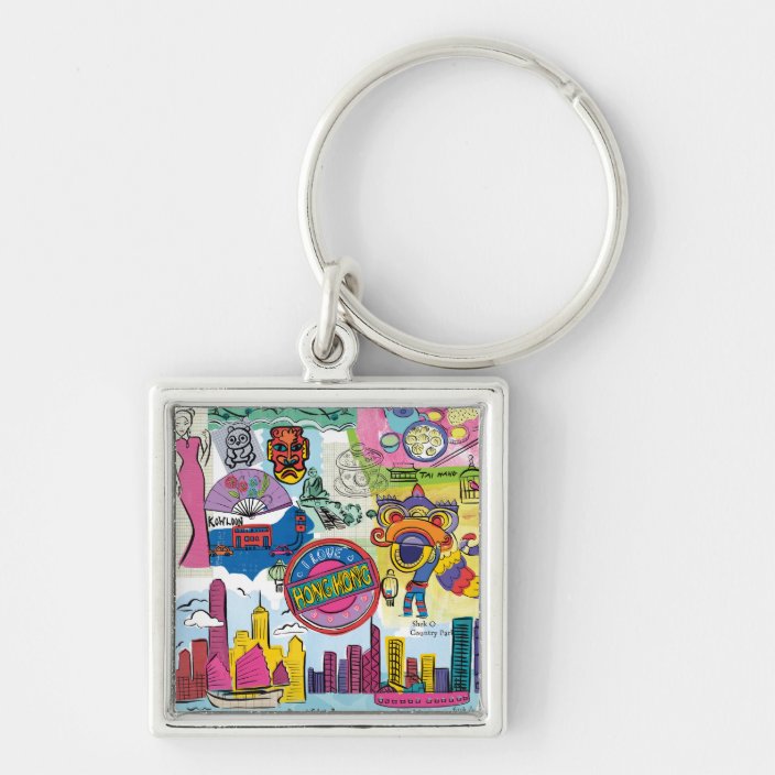 Global Travel - Hong Kong Keychain | Zazzle.com