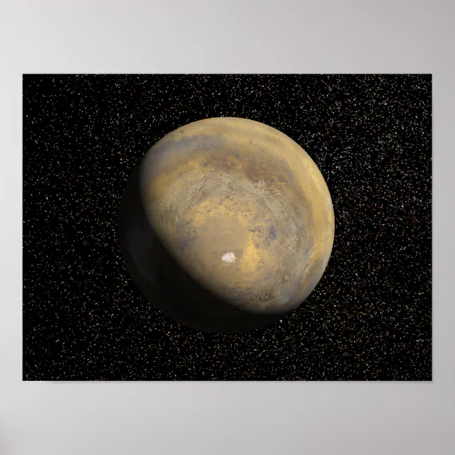 Global view of Mars Poster | Zazzle