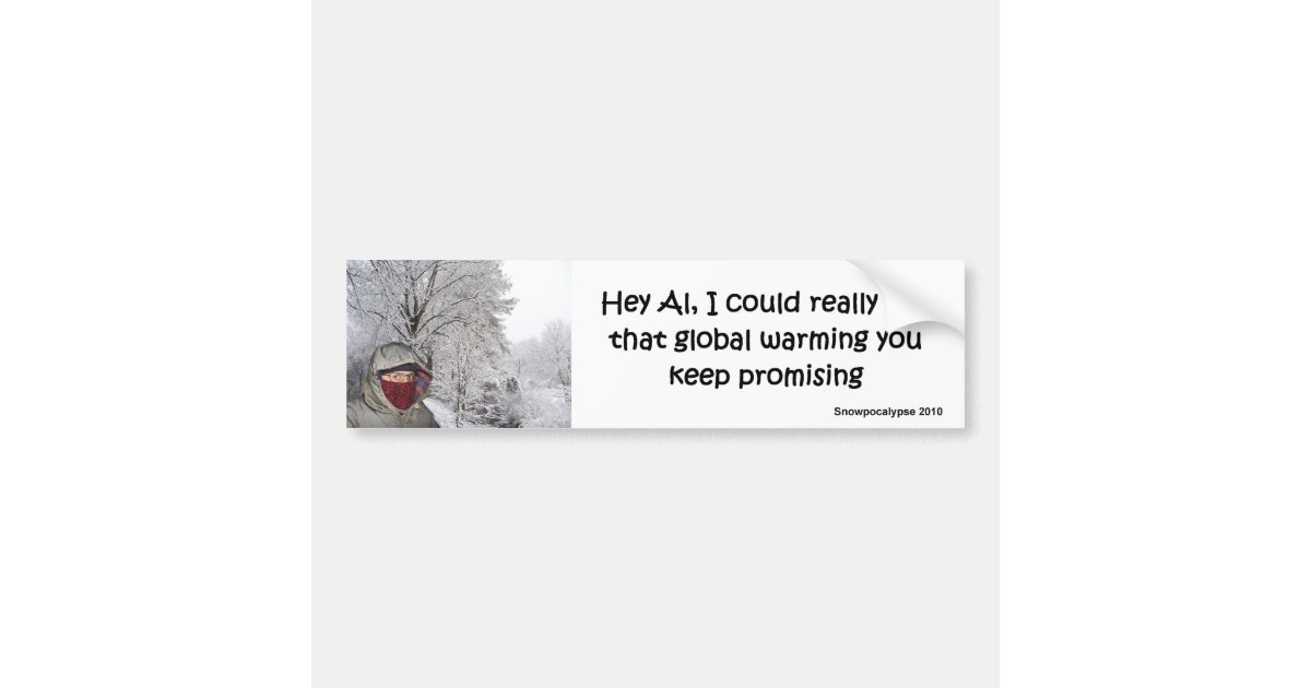 Global Warming Bumper Sticker | Zazzle