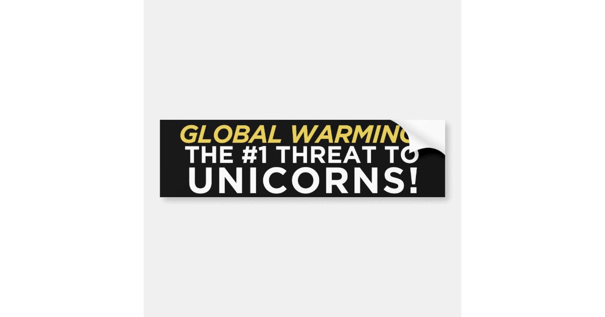 Global Warming Bumper Sticker | Zazzle