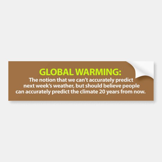 Global Warming Bumper Sticker | Zazzle.com