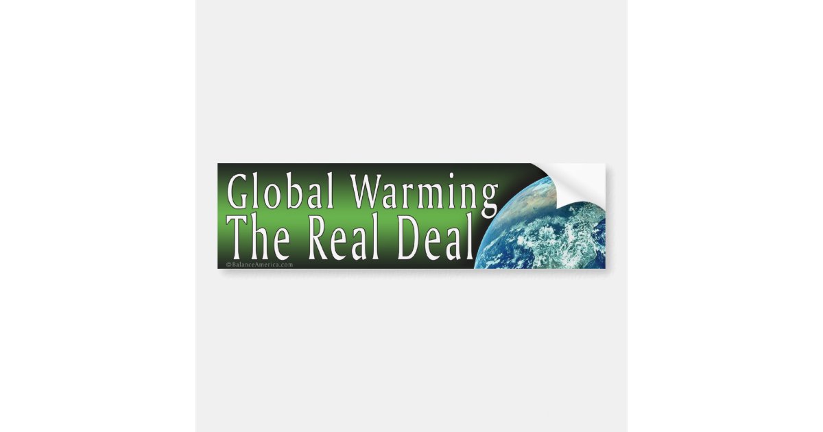 Global Warming Bumper Sticker | Zazzle