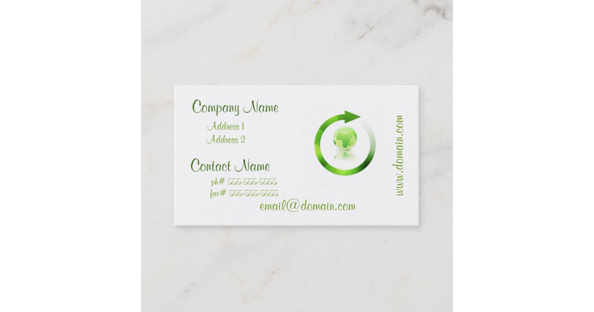 Global Warming Business Cards | Zazzle