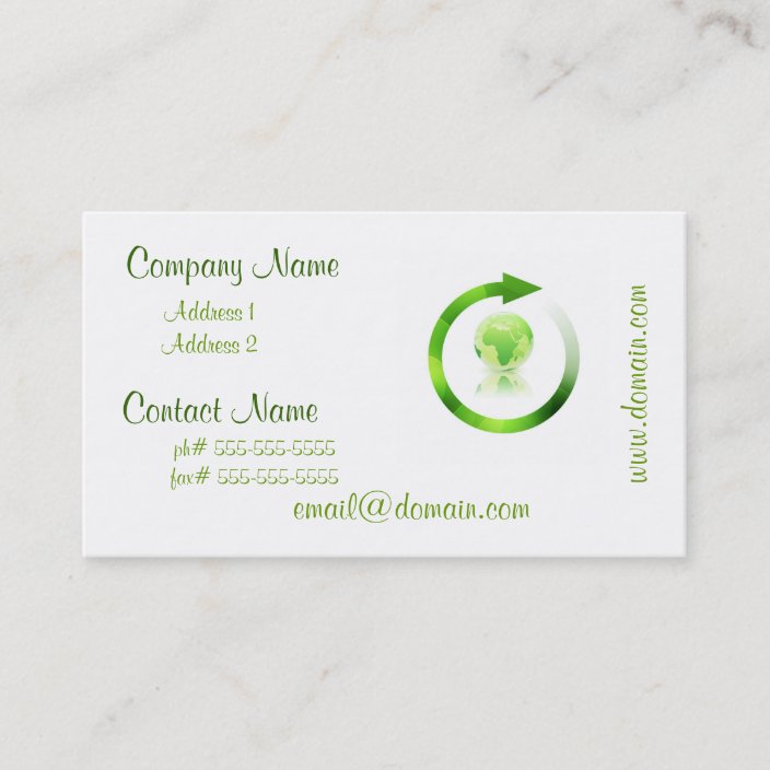 Global Warming Business Cards | Zazzle.com