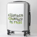 Global Warming Climate Change Earth Day Awareness Sticker | Zazzle