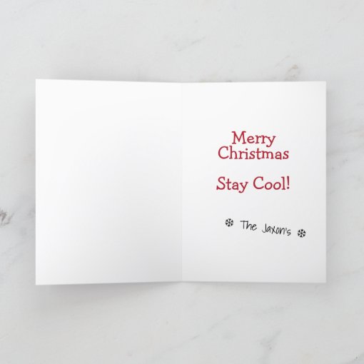 Global Warming Santas Climate Change Christmas Holiday Card | Zazzle