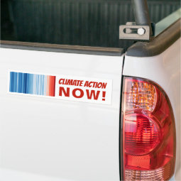 Global Warming Stripes Climate Change Pollution Bumper Sticker | Zazzle