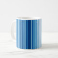Global Warming Stripes Climate Change Temperatures Coffee Mug | Zazzle